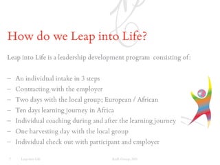 Leap into life presentatie ghana - november 2011 (rn r stijl) | PDF