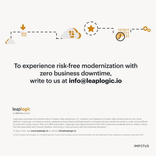 Data Platform Moderinzation: Eliminating Downtime | PDF