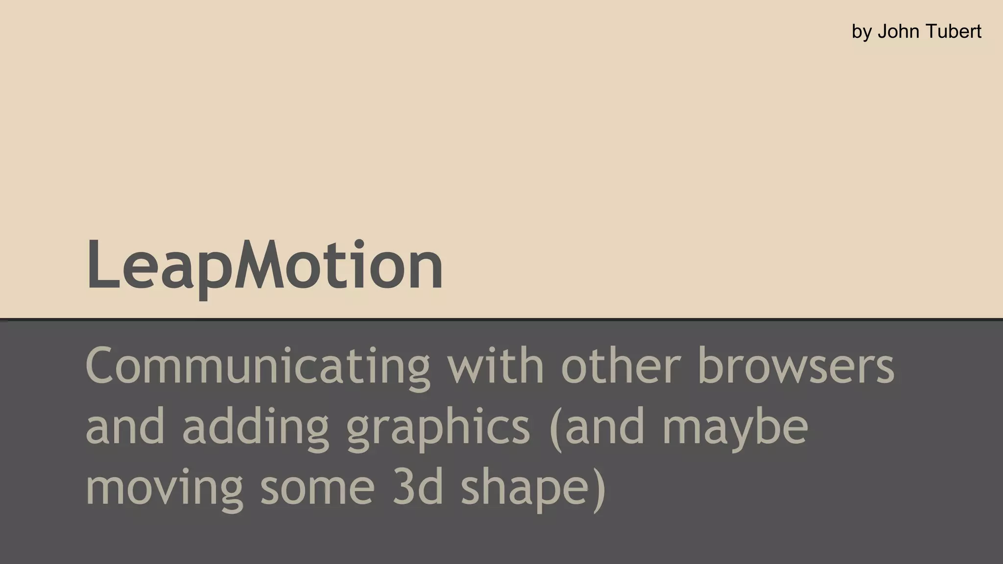 LeapMotion | PPT