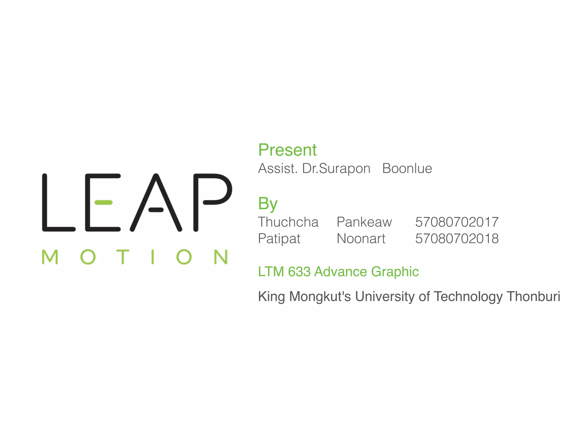 LEAP MOTION | PPT