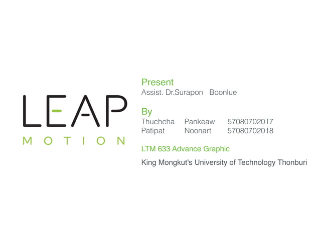 LEAP MOTION | PPT