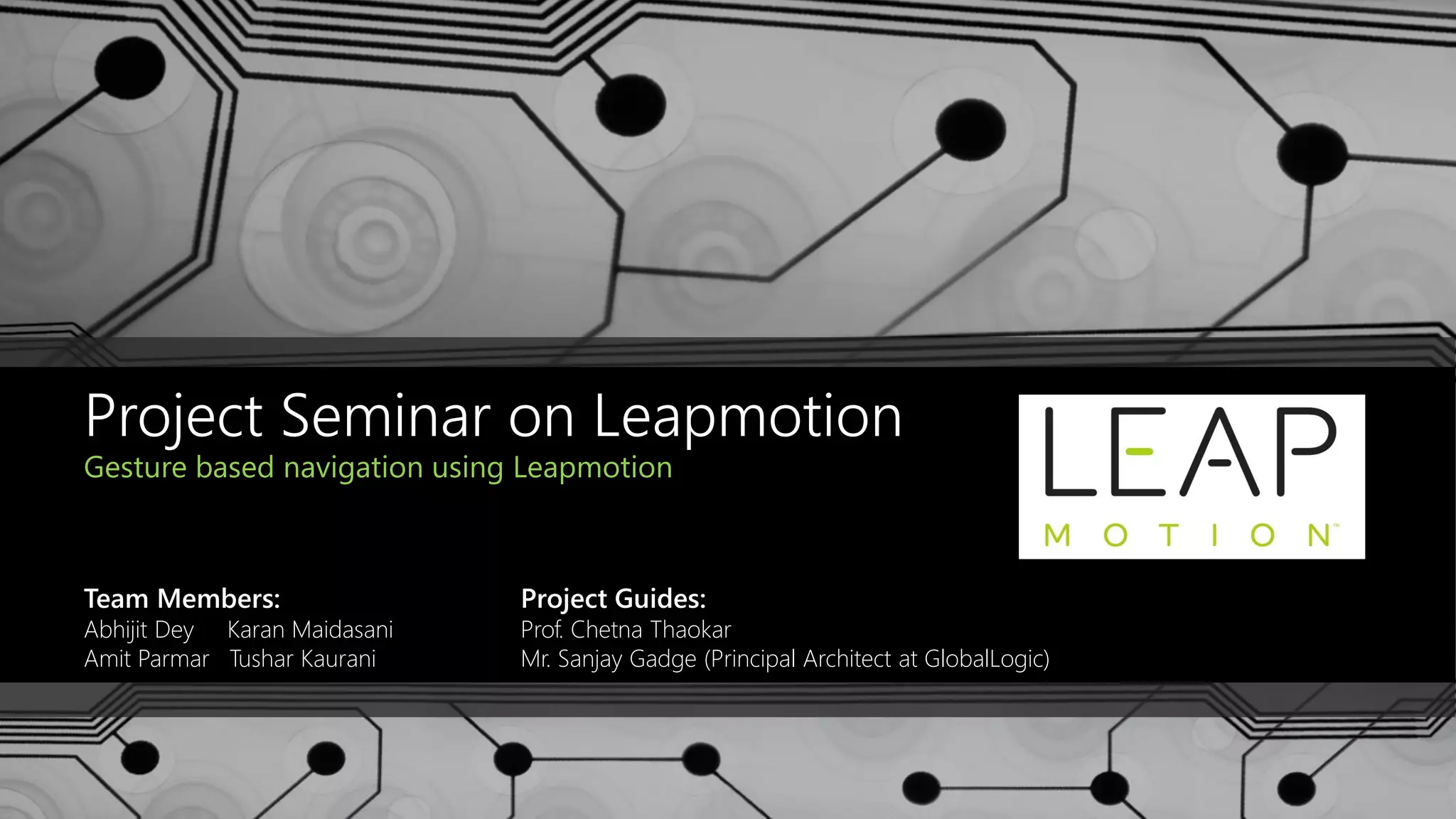 Project Seminar on Leapmotion Technology | PPT