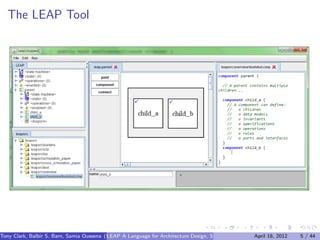 LEAP A Language for Architecture Design, Simulation and Analysis | PDF