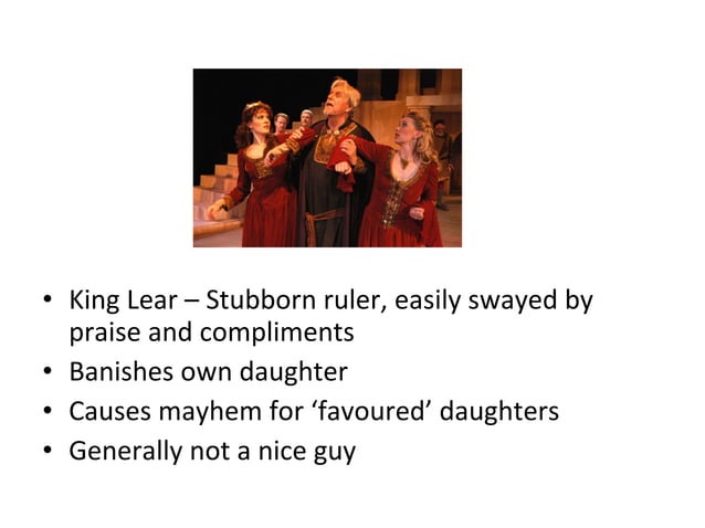Lear Character Presentation | PPT