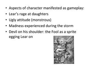Lear Character Presentation | PPT