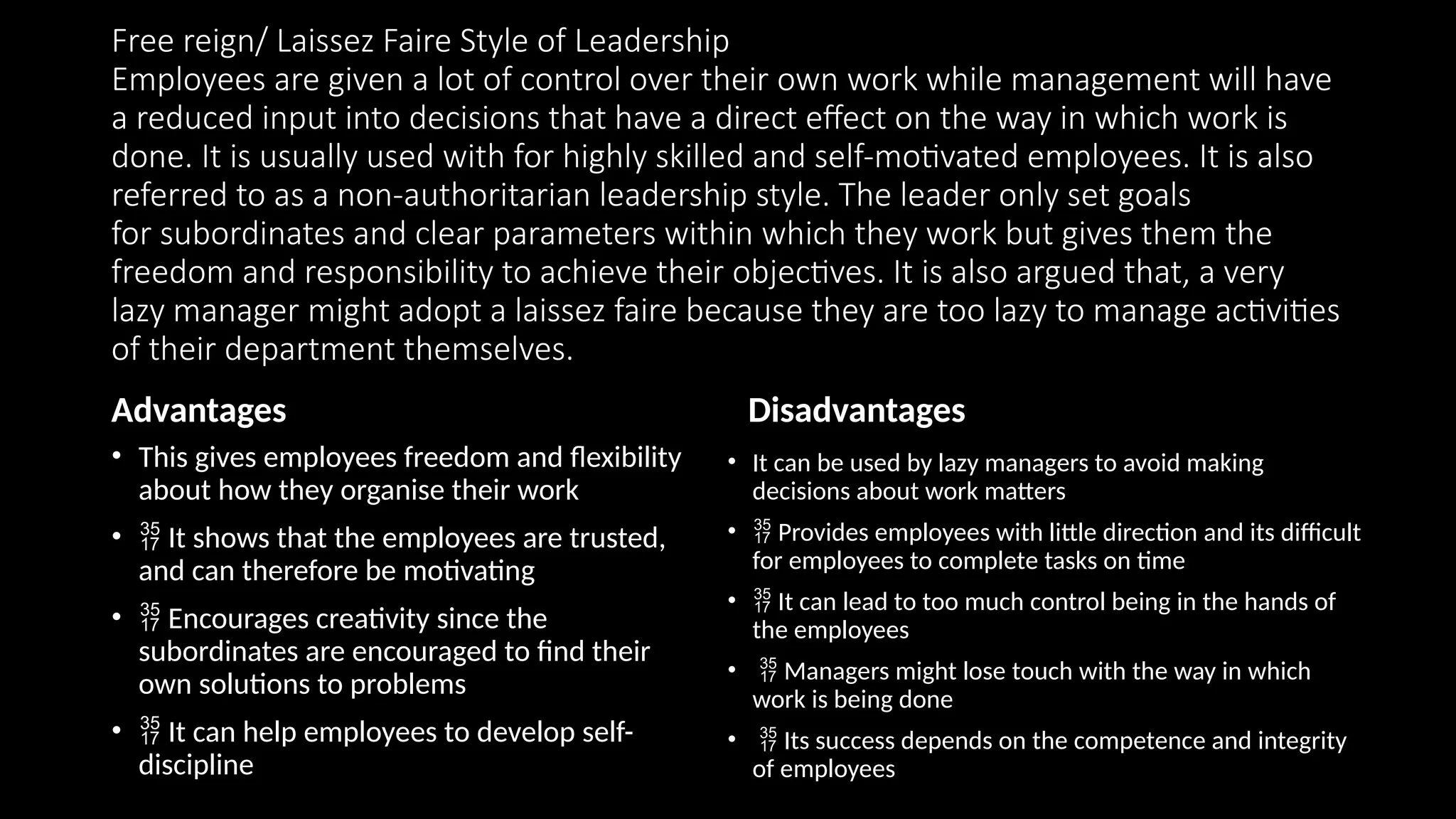 LEARDERSHIP STYLES AND THEIR CHARACTERISTICS | PPTX