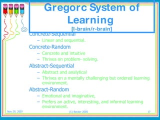 Learning Styles & Videogames | PPT