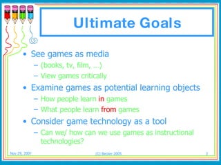 Learning Styles & Videogames | PPT