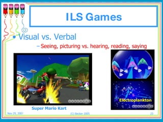 Learning Styles & Videogames | PPT