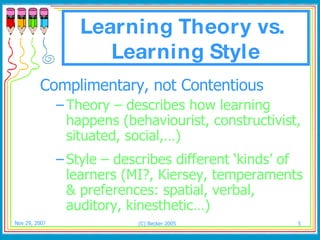 Learning Styles & Videogames | PPT