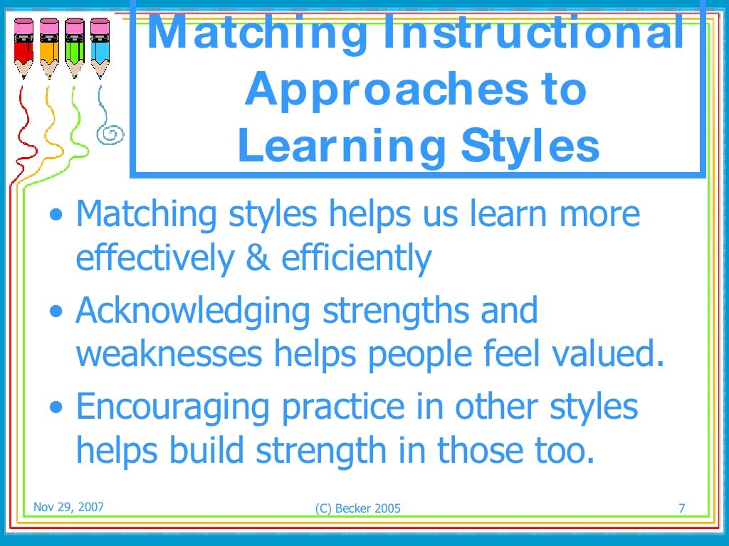 Learning Styles & Videogames