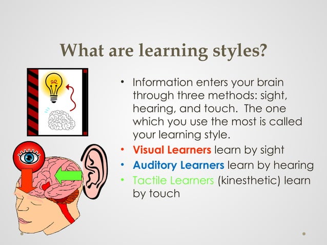 Learing Styles BCfor students teachers and organizations.ppt