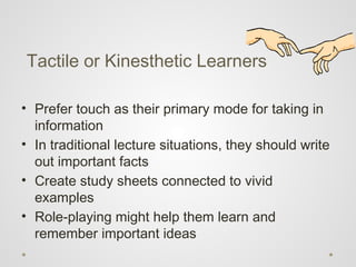 Learing Styles BCfor students teachers and organizations.ppt