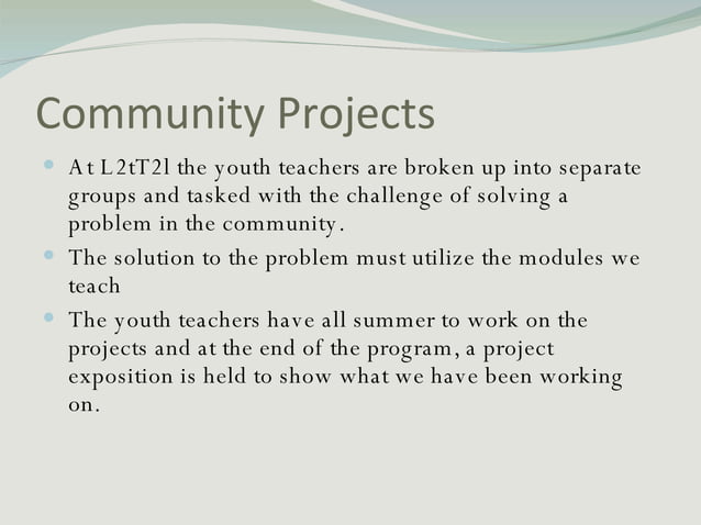 Learn 2 Teach, Teach 2 Learn | PPT