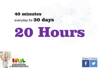Learn a skill in 20 Hours | PPT