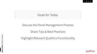 Learn How to Recruit and Engage Your Own Research Panel with Qualtrics ...