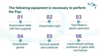 pap smear and pelvic examination presentation | PPTX