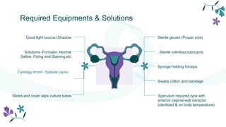pap smear and pelvic examination presentation | PPTX
