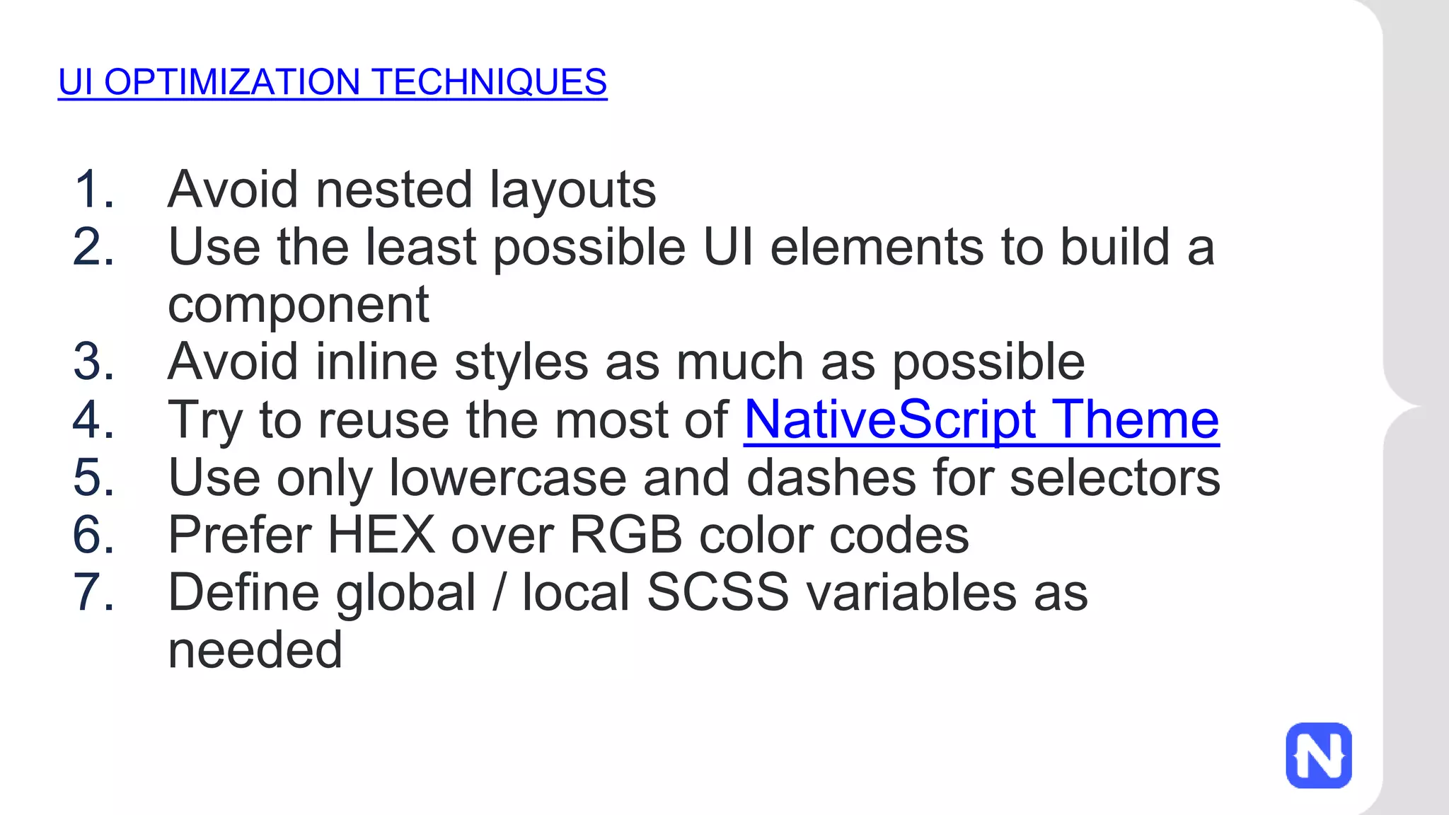 Neoito — Nativescript Best Coding Practices Pptx Web Development