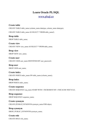 Learn plsql | PDF