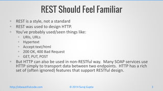 Learn REST in 18 Slides | PDF | Web Design and HTML | Internet