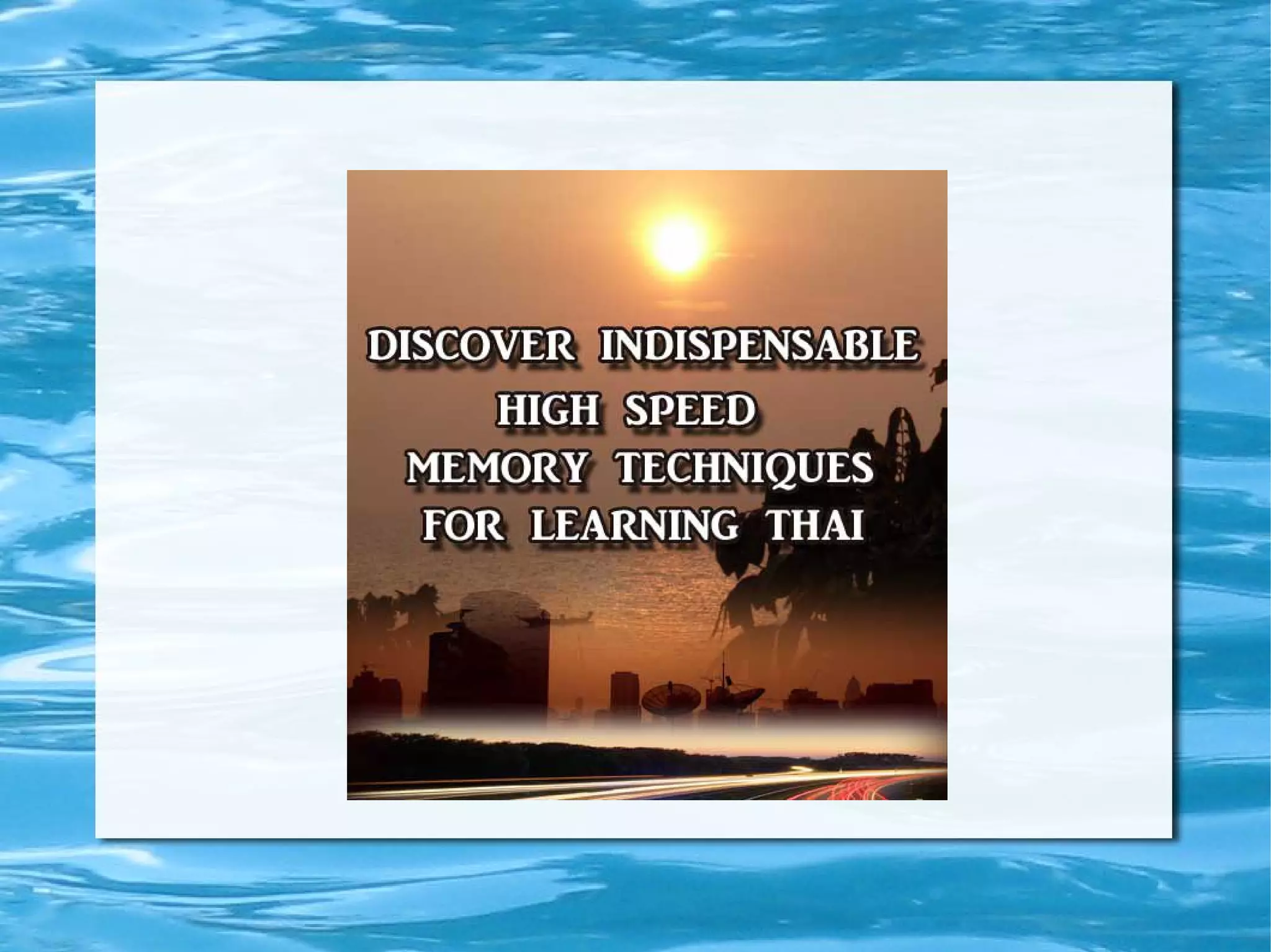 Learn Thai Words and Memorize Thai Vocabulary Fast. The Easy Way to ...