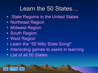 Learn The 50 States! | PPT