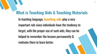 Learn the Use of Teaching Aids and Teaching Materials | PDF