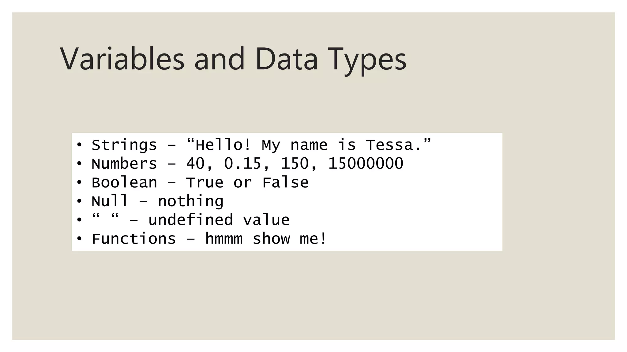 Learn to Code with JavaScript - Choose Your Own Adventures | PPTX