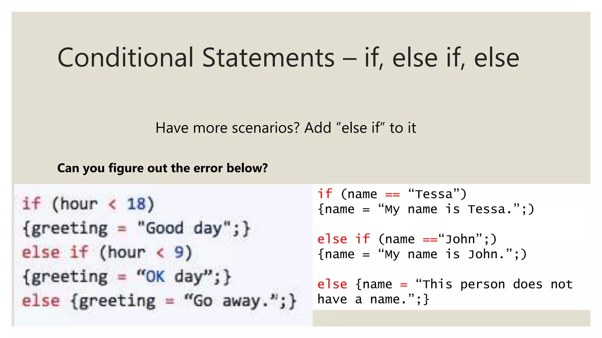 Learn to Code with JavaScript - Choose Your Own Adventures | PPTX