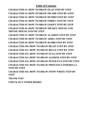 Learn To Draw Disney Characters Like A Pro: A Complete Guide To Drawing ...