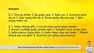 Learn Turkish grammar: Suffix - ip in Turkish language | PPTX