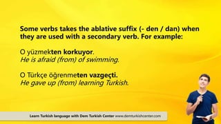 Learn Turkish grammar: "Verbals" in Turkish language | PPTX