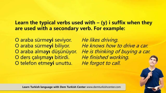 Learn Turkish grammar: "Verbals" in Turkish language | PPTX
