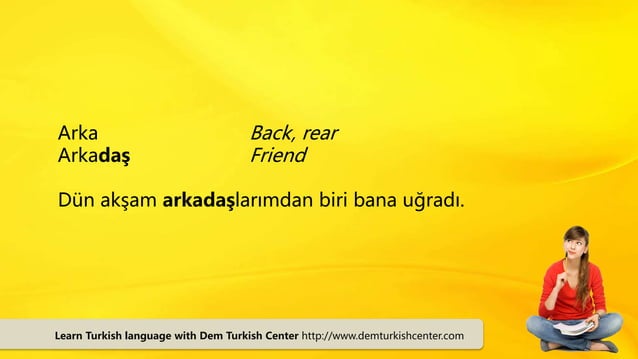 Learn Turkish Suffixes - Suffix - deş | PPT | Free Download