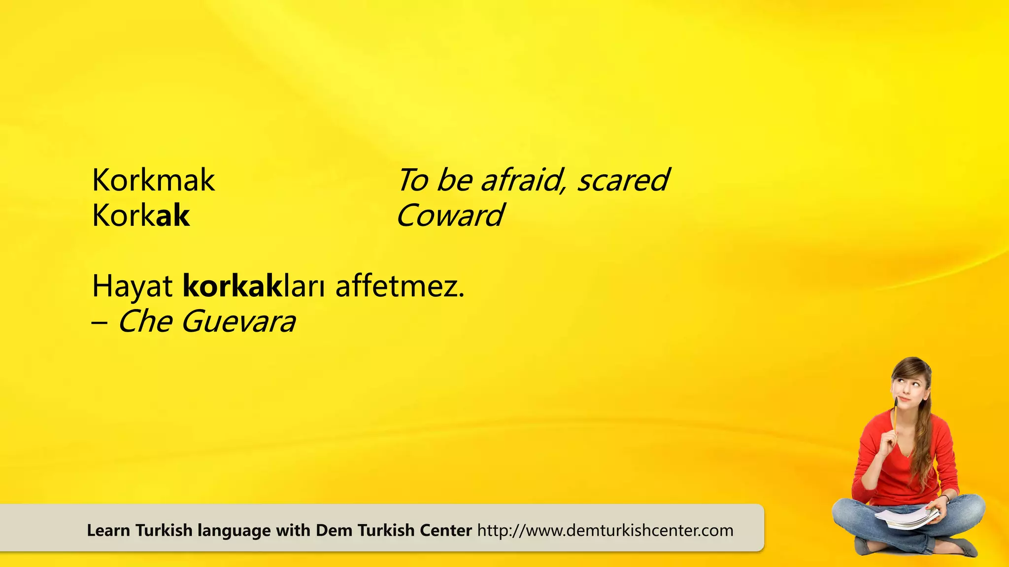 Learn Turkish Suffixes - Suffix - ek / ak | PPT