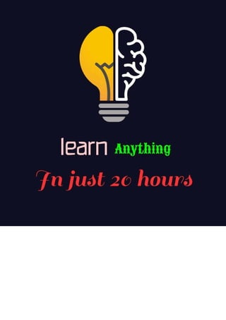 How to learn quickly | PDF