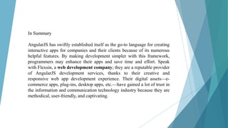 Learn About AngularJS's Numerous Benefits for a Web Development Company .pdf | Web Development ...