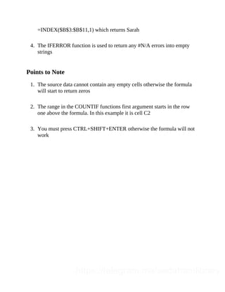 Learn about excel | PDF