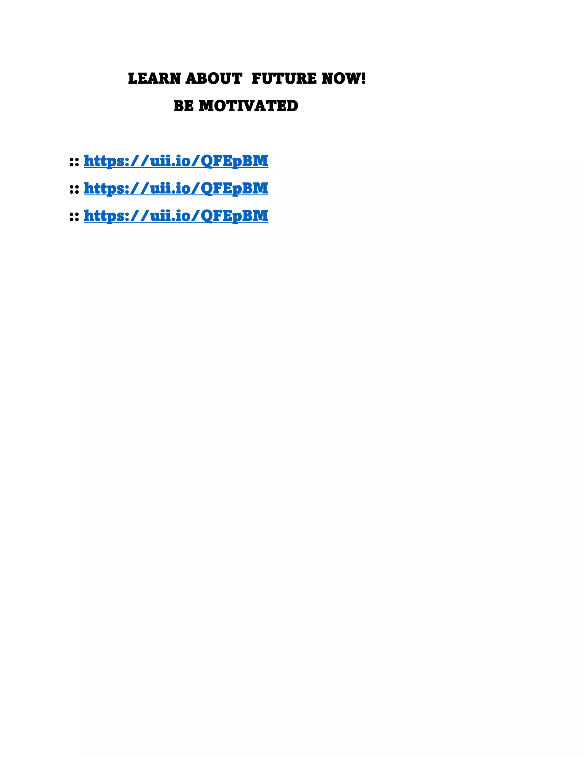 Learn about future now | PDF