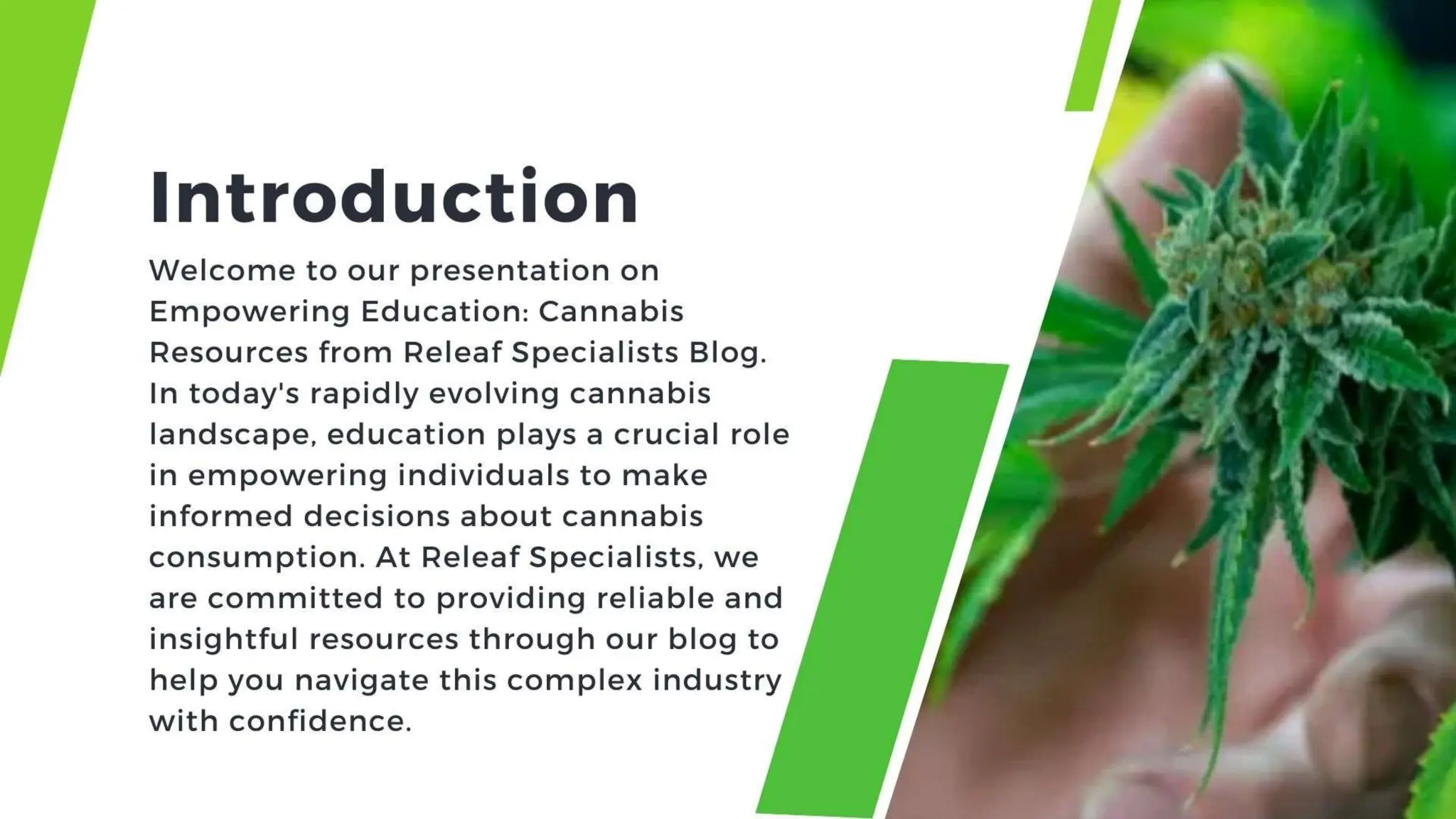 Learn About Medicinal Cannabis Blog - Releaf Specialists.pptx
