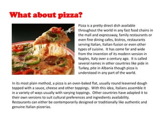 Learn About Pizza | PPTX