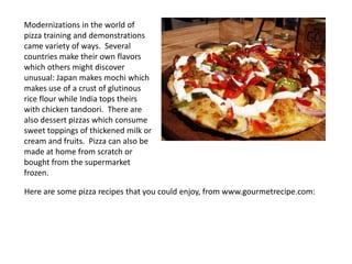 Learn About Pizza | PPTX