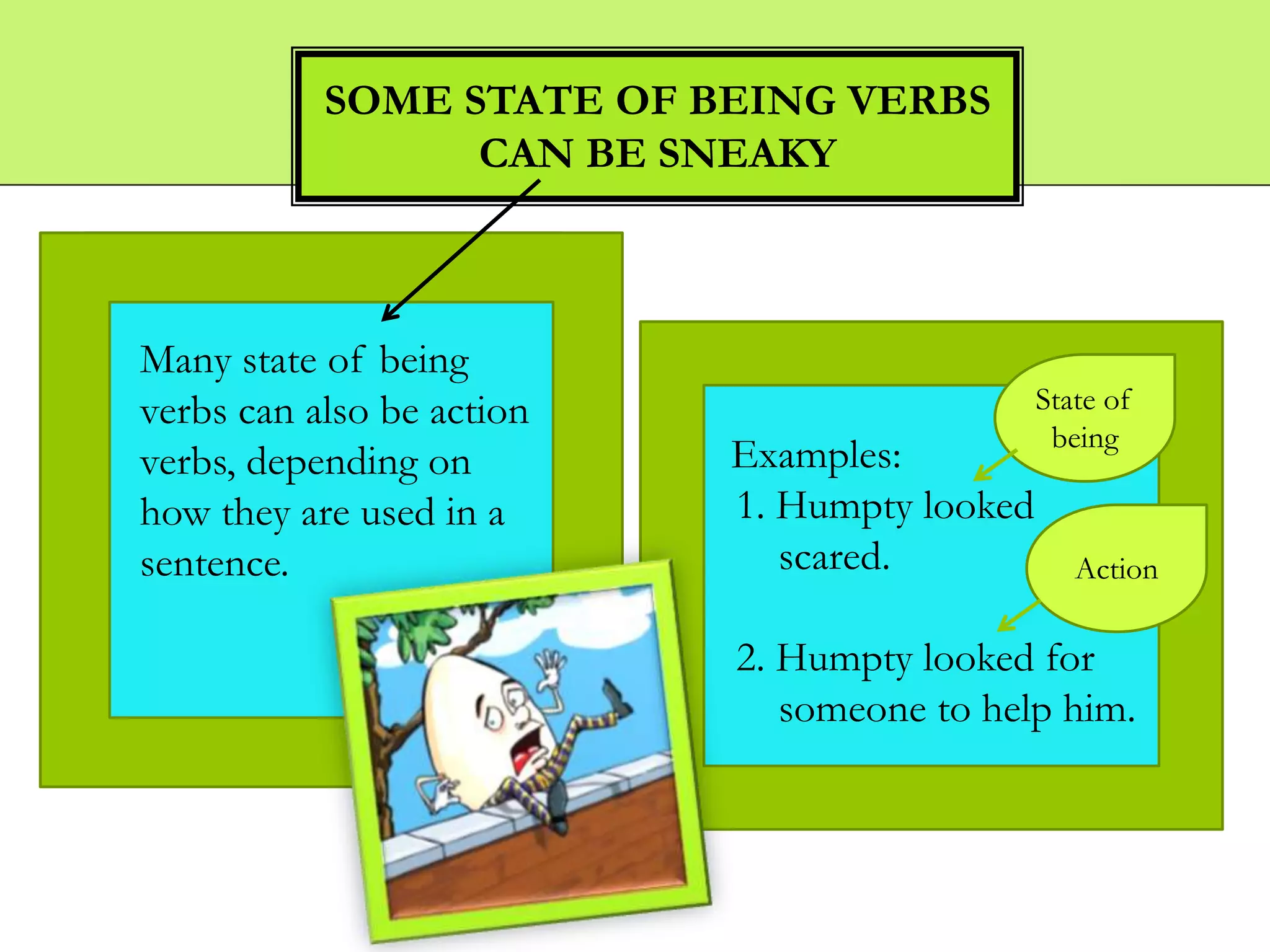 Verbs - Teach Verbs using Nursery Rhymes and Fairytales | PPTX
