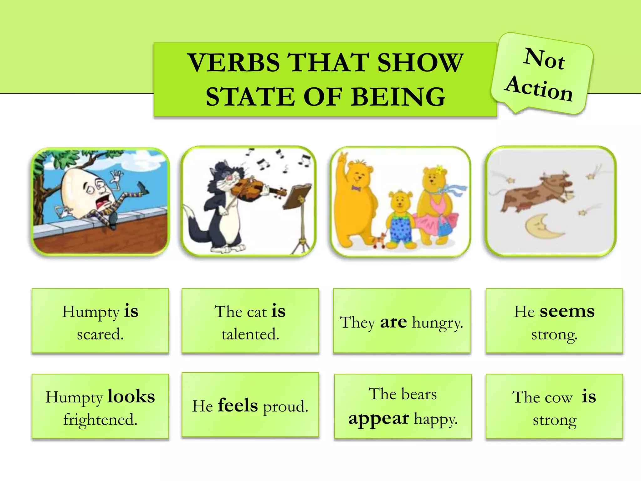 Verbs - Teach Verbs using Nursery Rhymes and Fairytales | PPTX