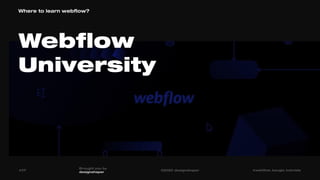 Learn the bacsics of Webflow with designshaper | PDF