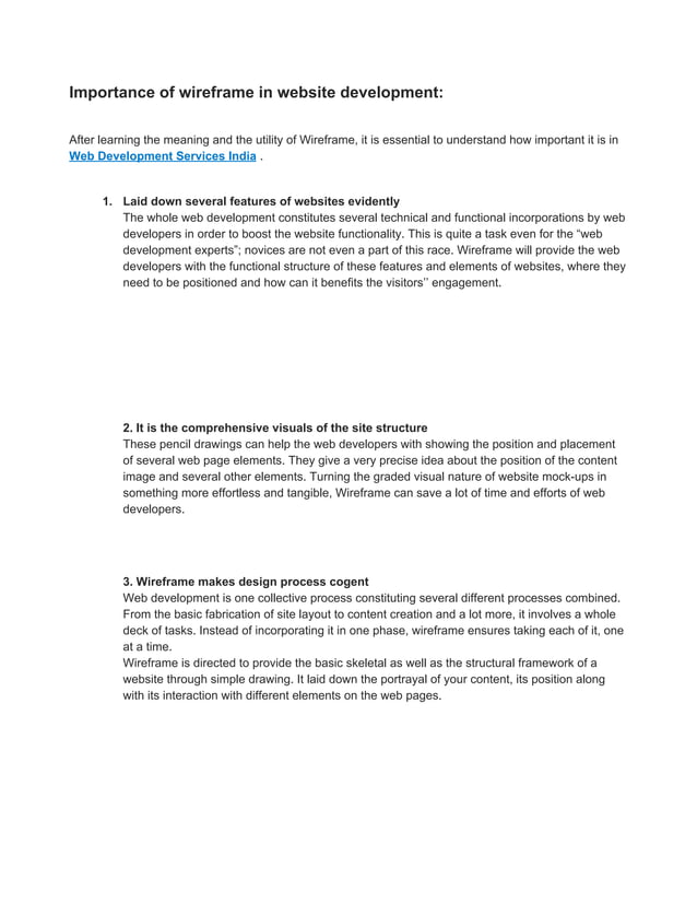 Learn About Wireframes Before Hiring A Web Developer Pdf Web Design And Html Internet