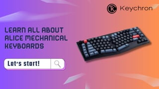 Learn all about Alice Mechanical Keyboards | PPT