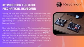 Learn all about Alice Mechanical Keyboards | PPT