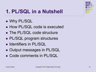 Oracle Database 11g: Learn and Master PL/SQL | Course Outline | PPT
